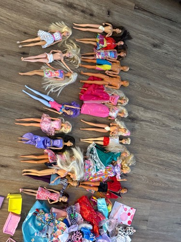 Barbie Doll Large Mixed Lot Different Years Mattel Ken’s Bieber Kids ...