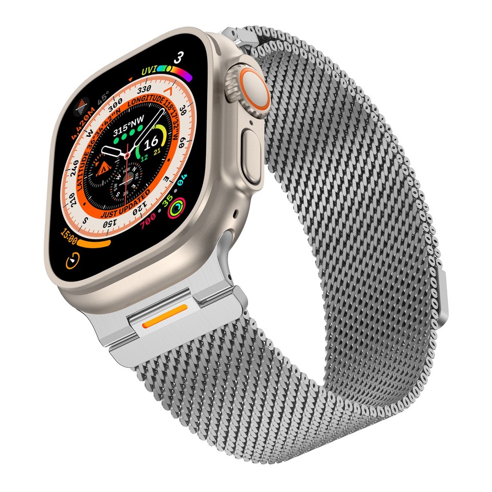 Magnetic Milanese Loop iWatch Band For Apple Watch Ultra 3 49mm 11 10 9 ...