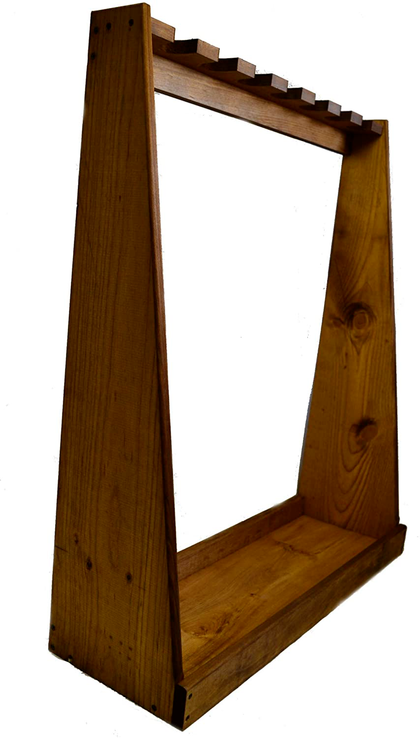 Standing Rifle Gun Rack Shotgun Firearm Home Storage Display Wood Pine ...