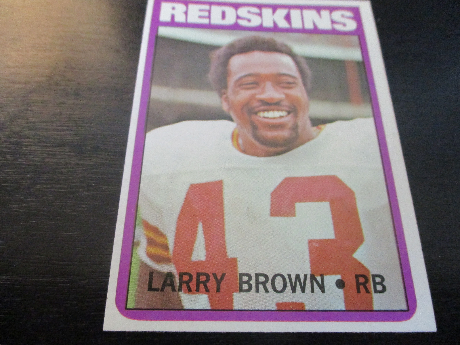 larry brown (washington redskins - rb) 1972 TOPPS card #95 nr/mint ...