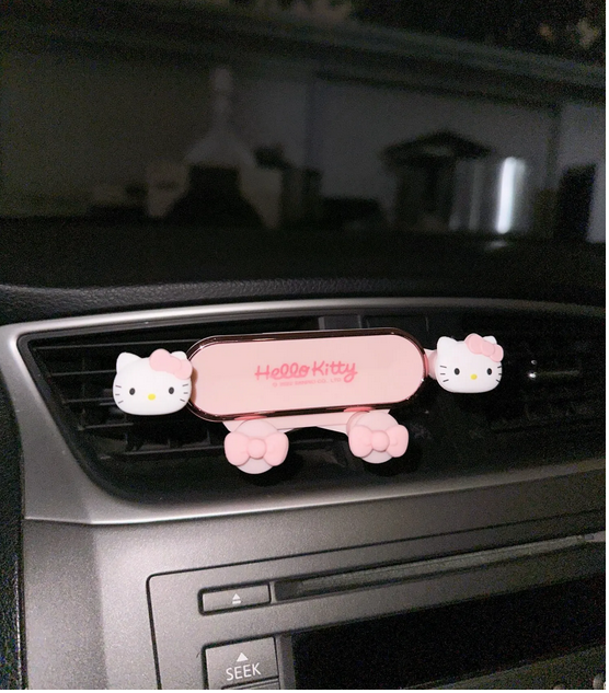 New Sanrio Hello Kitty Pink Car Hands-free Phone Holder Vent Easy Clip ...