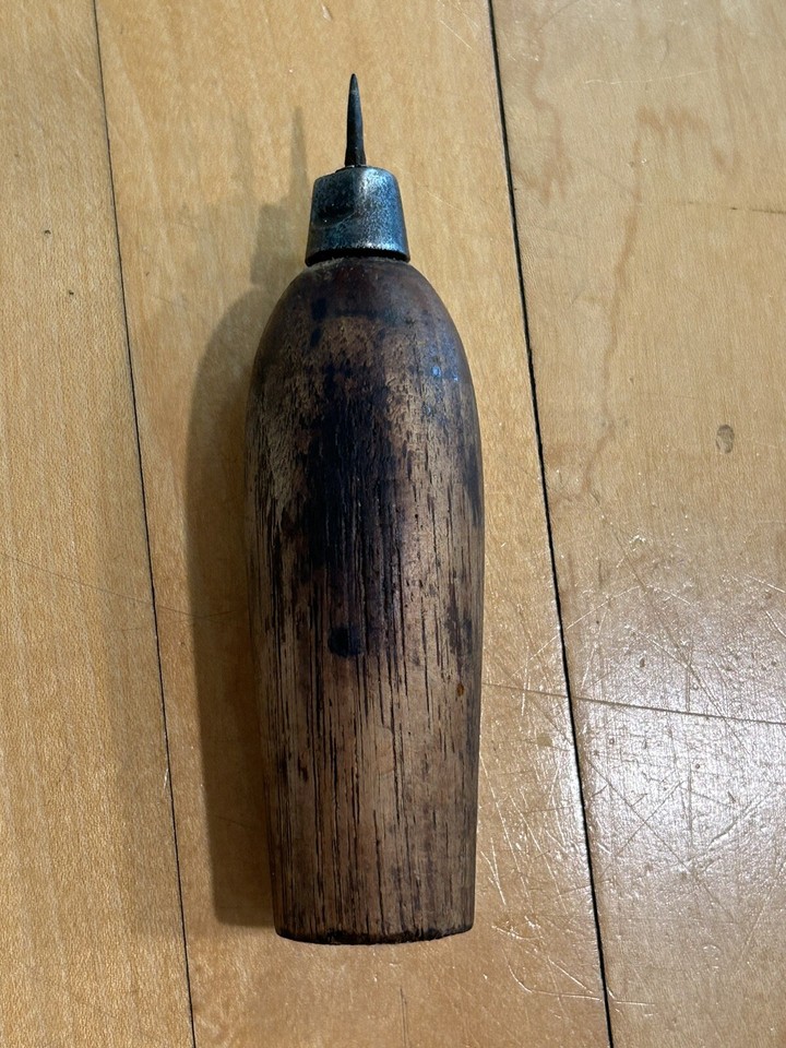 Vintage Wood-handled Hand Leather Punch. 4-1/2" long | eBay