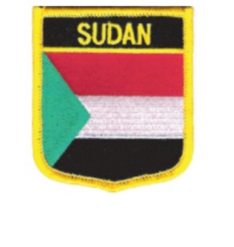 SUDAN SHIELD FLAG EMBROIDERED PATCH - IRON-ON - NEW APPROX 2.5 x 2.75" | eBay