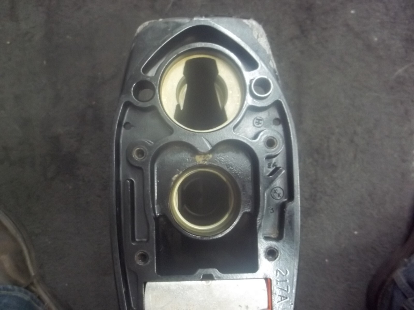 Mercury 25hp 4 stroke long shaft empty lower unit housing 1682 ...