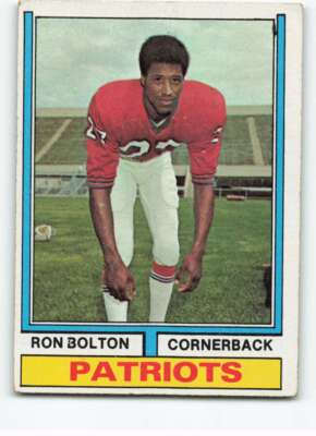 1974 Topps #454 Ron Bolton G/VG Good/Very Good Patriots | eBay