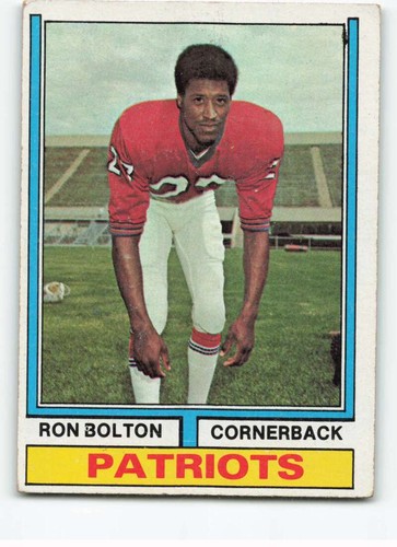 1974 Topps #454 Ron Bolton G/VG Good/Very Good Patriots | eBay