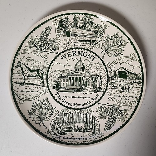 Vintage Travel Souvenir Vermont Green Mountain State 10" Collector ...