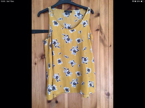 Primark vest top floral size 10 Pretty Blouse | eBay
