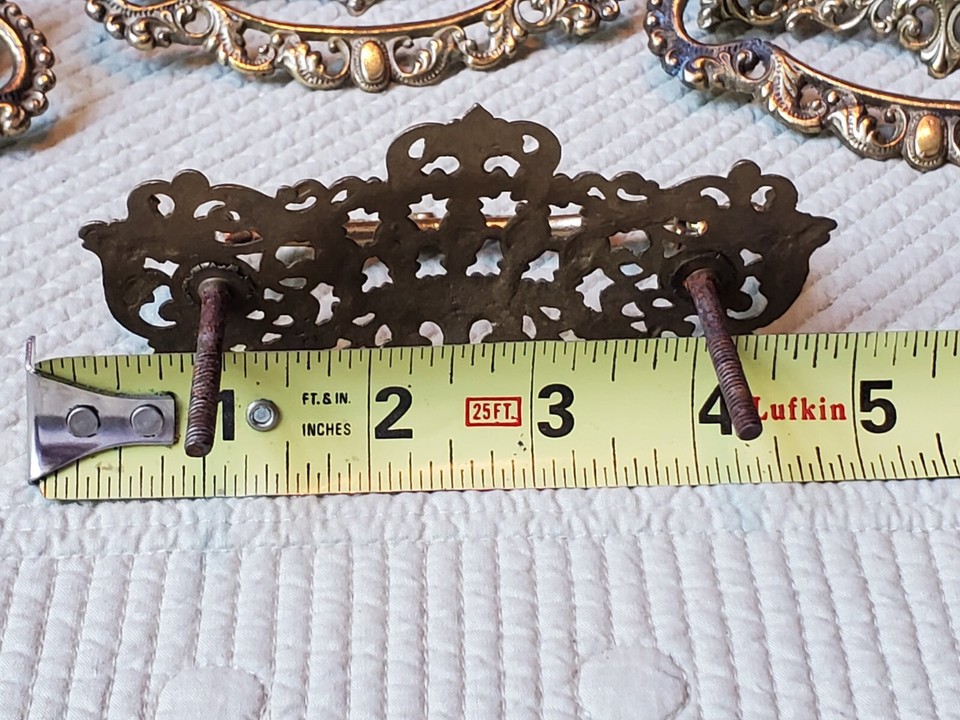 Fancy Gold Gilt Victorian Drawer Hardware | eBay