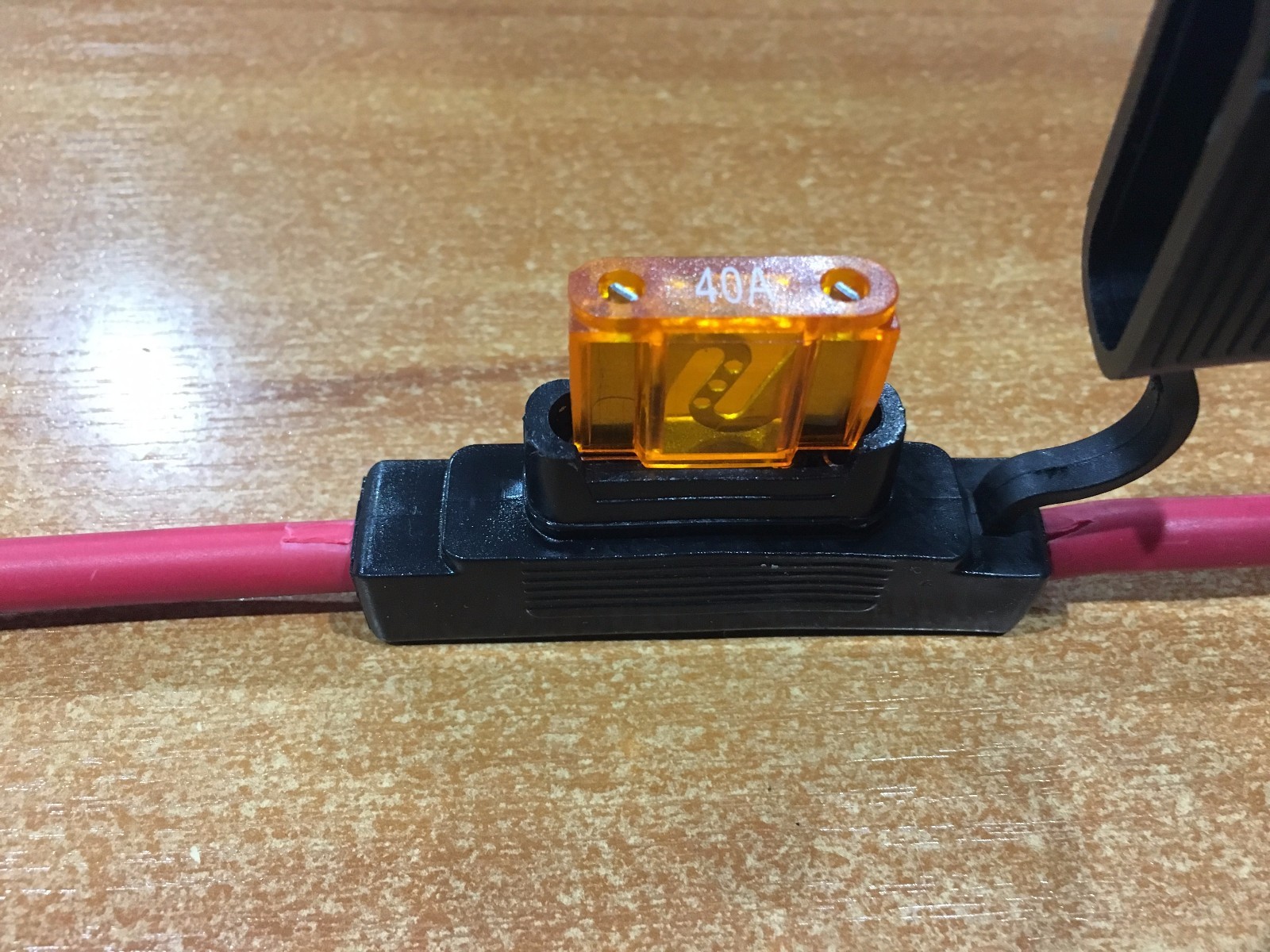 Inline Blade Fuse Holder Maxi – 40 AMP 6AWG 6B&S Wire & 2 x 40 AMP ...