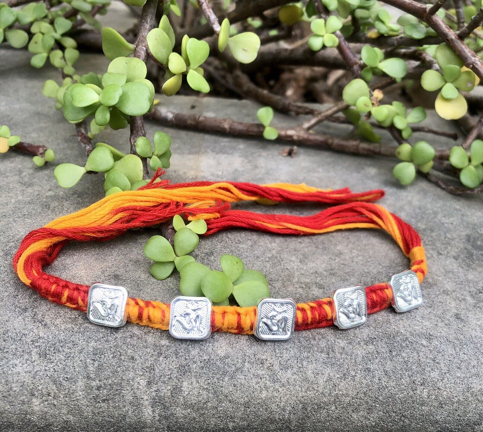 925 SILVER MAULI KALAWA RAKHI BRACELET 1Pc Kalaya Hindu Charms- Pooja ...