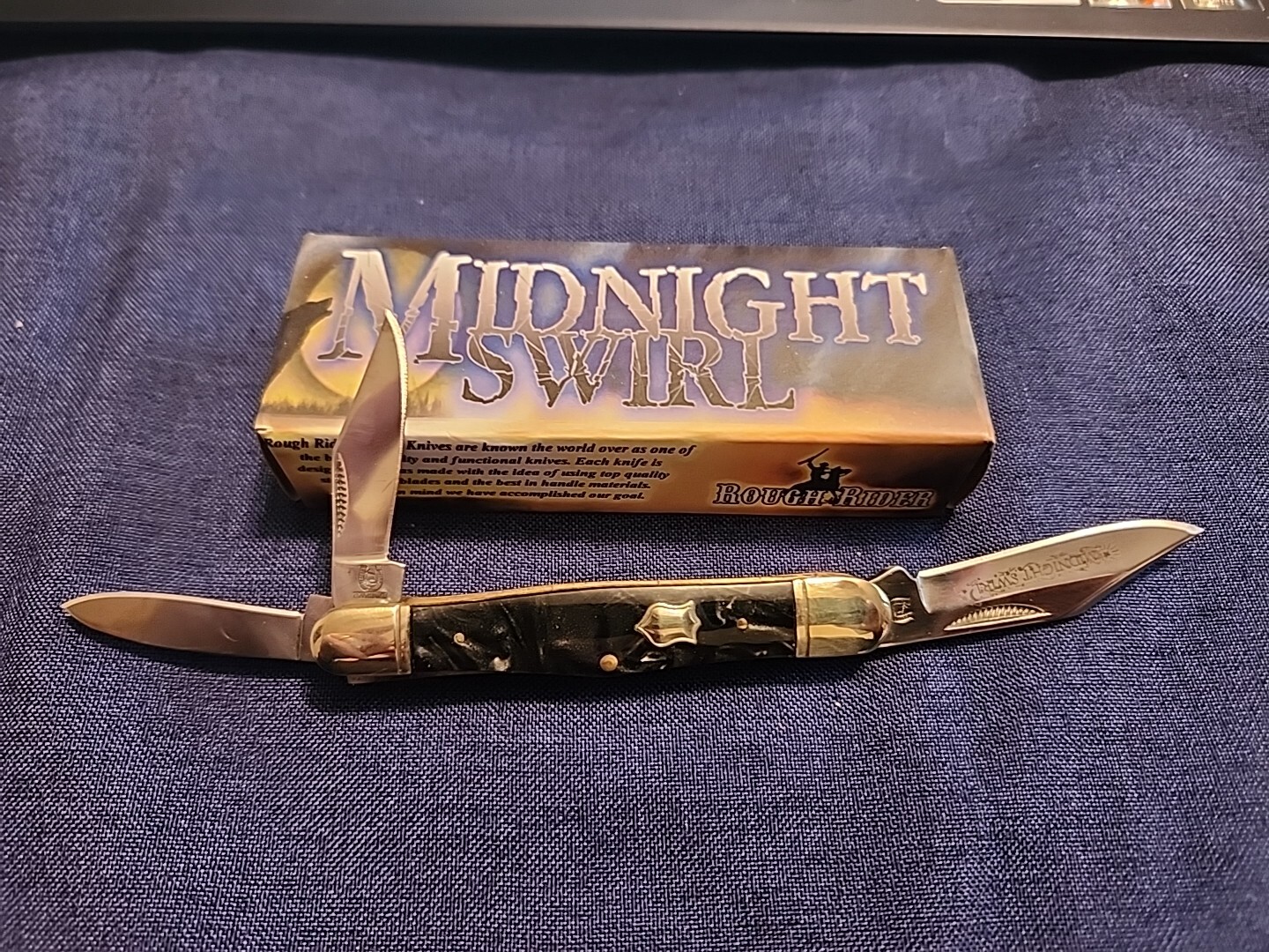 Rough Rider 3 Blade Pocketknife Midnight Swirl RR963 | eBay