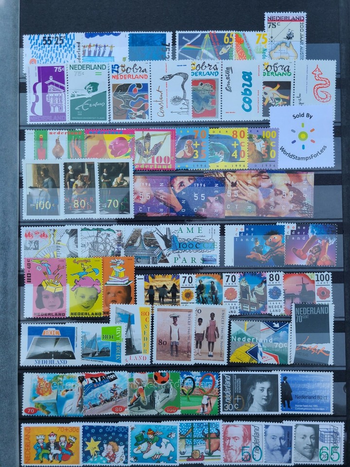 Stamp Collection Netherlands MNH - 800 Different Stamps in Full Sets ...