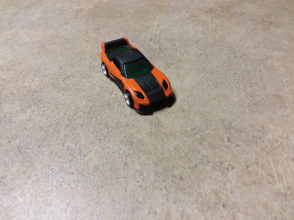 Hot Wheels Fast and Furious HAN`S MAZDA RX7 W/REAL RIDERS -CUSTOM-VERY ...