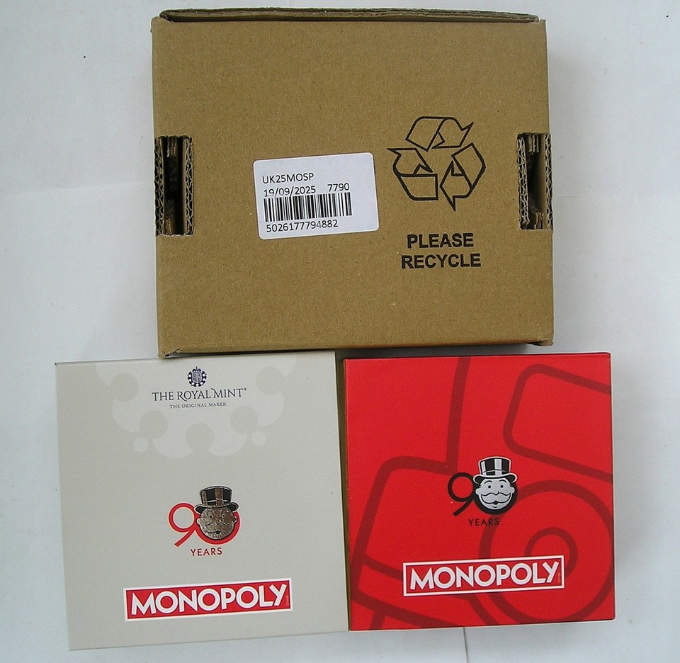 2025 Monopoly 50p Silver Proof Coin COA 1,264 | eBay UK