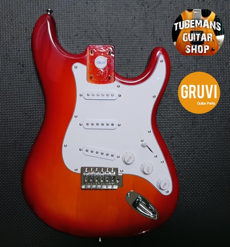 Stratocaster Style Body "Fireburst" Stunning 👍 DLX Basswood Solid ...