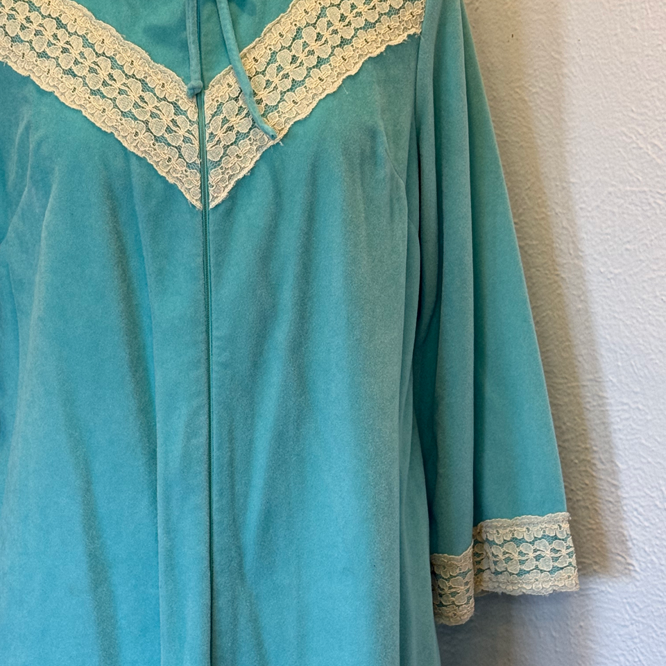 Vintage Lounge Craft Made in USA Union Tag Green Robe Women's Size ...