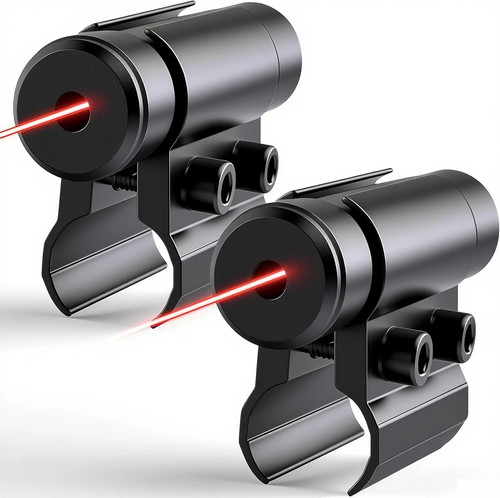 2 Pack Red Laser Sight for with Barrel Clamp Mount for Rifle Shot Gun ...