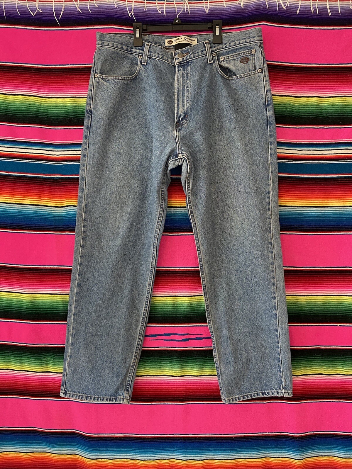 Harley Davidson Jeans Men’s Vintage Distressed Staine… - Gem