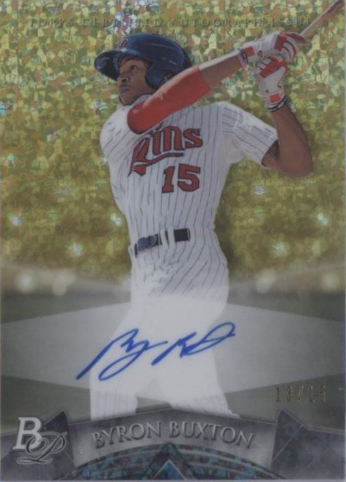 2014 Bowman Platinum - Autographed Prospects Byron Buxton #AP-BBU ...