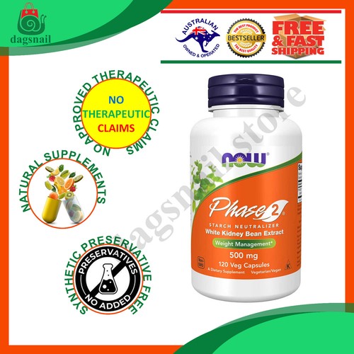 NOW Foods Starch Neutraliser for Weight Management Phase 2 500 mg 120 ...