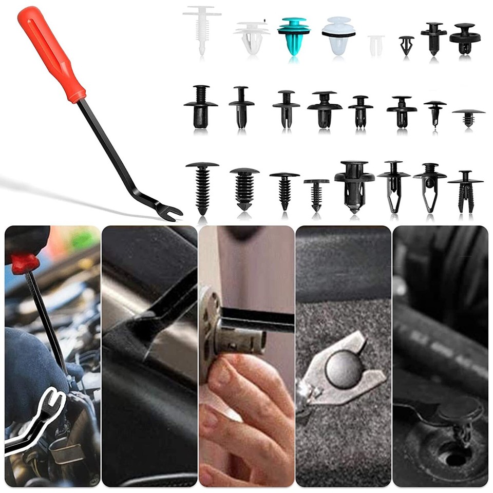 Car Retainer Clips Auto Fasteners Push Trim Clips Pin Rivet Bumper 801P ...