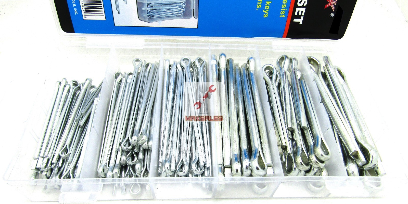144Pc Large Assorted Cotter Pins Extra Large Pin Assortment Cotter Keys ...