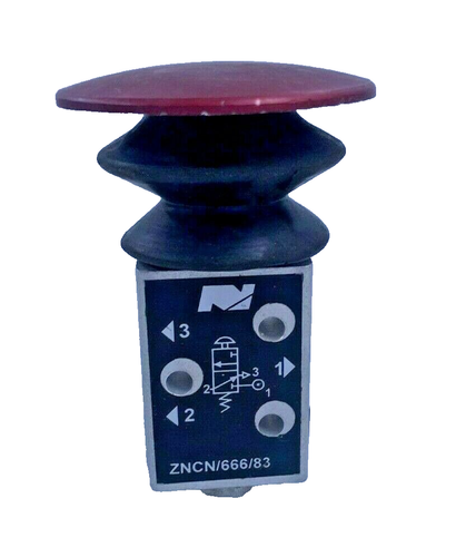 NUCON MARTONAIR ZNCN/666/83 3/2 NC G1/8 Red Palm Button Pneumatic ...
