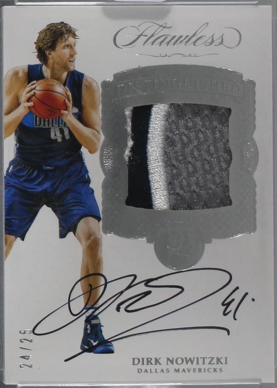 2016-17 Panini Flawless - Distinguished Patch Signatures Dirk Nowitzki ...