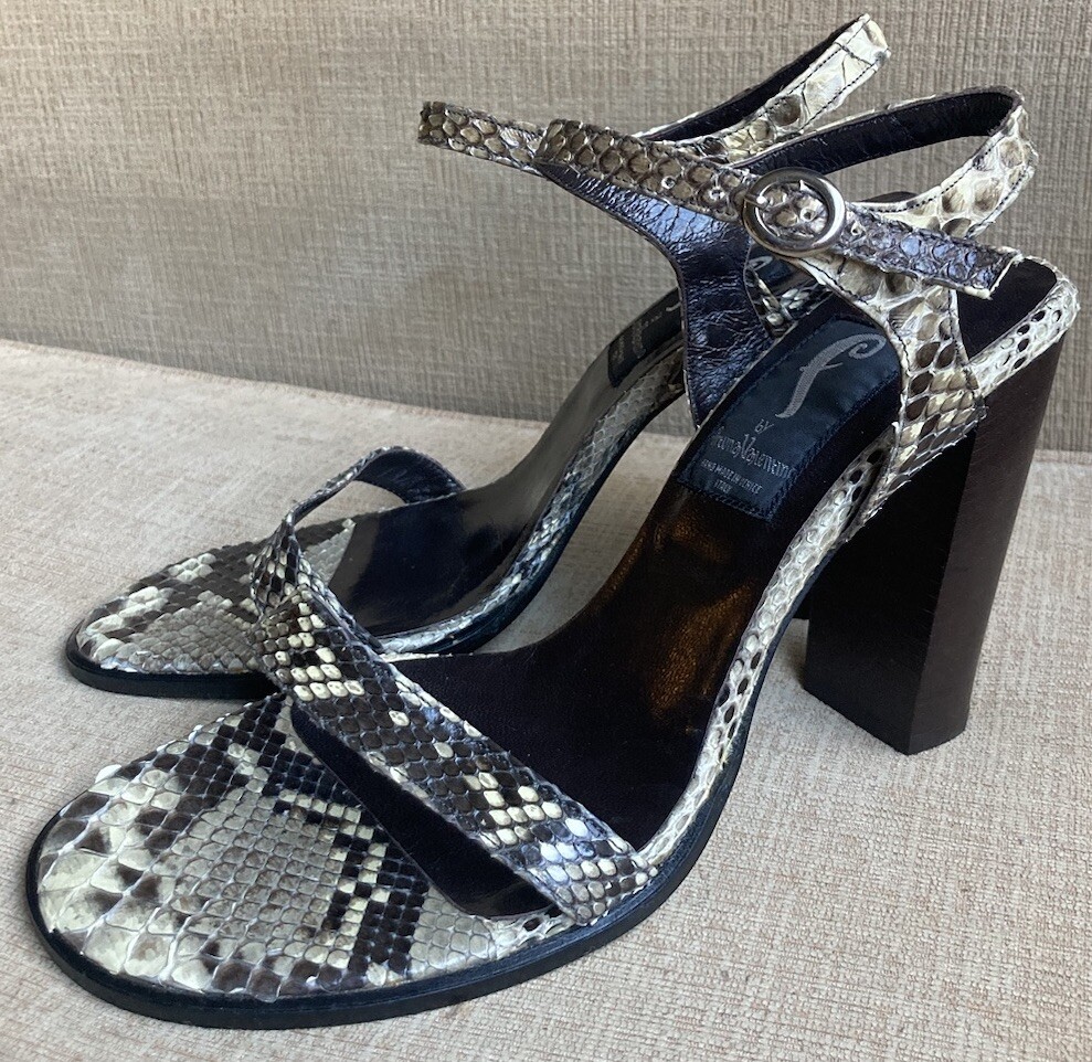 Fortuna Valentino Snakeskin Snake Reptile Print Strap… - Gem