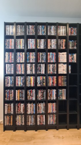 Ikea Benno black CD / DVD / Bluray tower shelves - excellent condition ...