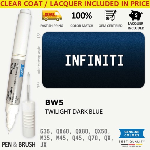 BW5 Touch Up Paint for Infiniti Blue G35 QX60 QX80 QX50 M35 M45 Q45 Q70 ...