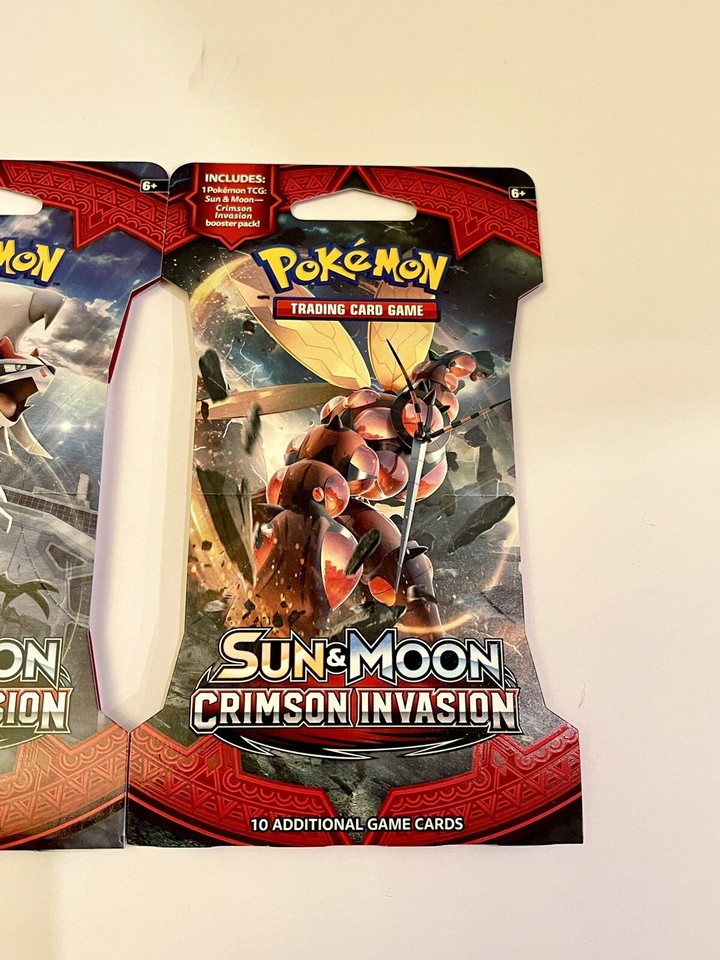(4) Pokemon TCG: Sun & Moon Crimson Invasion Sleeved Booster Packs | eBay