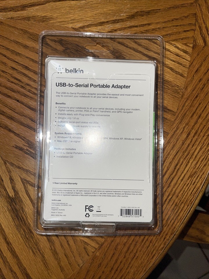 Belkin USB-to-Serial Portable Adapter F5U409v1 | eBay
