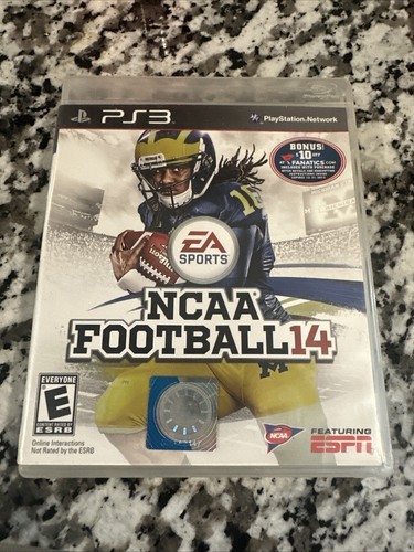 NCAA FOOTBALL 14 Sony PlayStation 3 PS3 Game + Case + Manual - COMPLETE ...