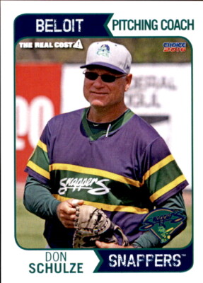 2016 Beloit Snappers Choice 31 Don Schulze Pitching Coach Dixon ...
