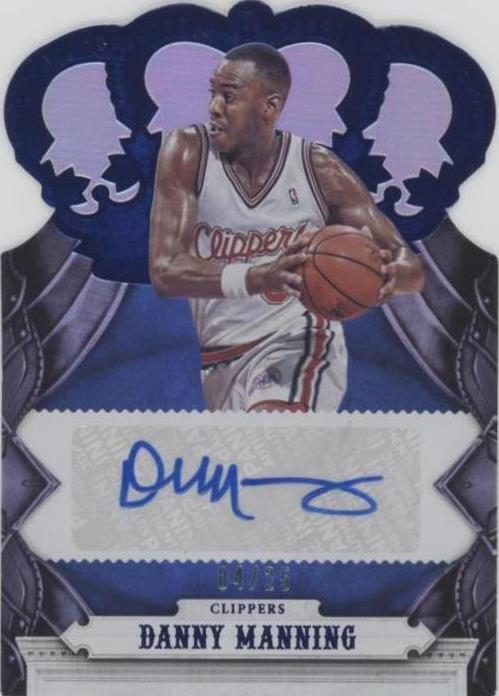 2017-18 Panini Crown Royale - Crown Autographs Danny Manning #CA-DMG ...