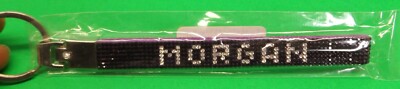 NEW Personalized Rhinestone 5.5 inch Wristlet Key Chain Key Fob "MORGAN ...