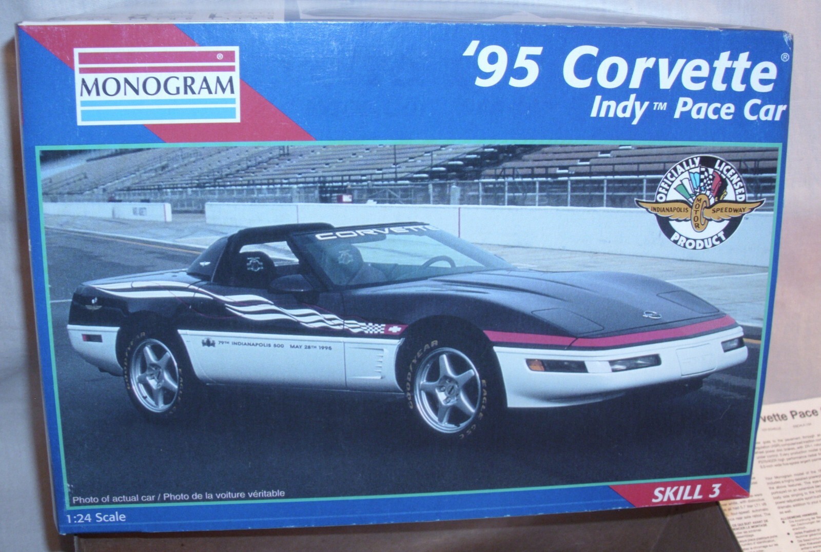 MONOGRAM 95 CORVETTE INDY PACE CAR MODEL KIT 1:24TH BOXED 2467 | eBay