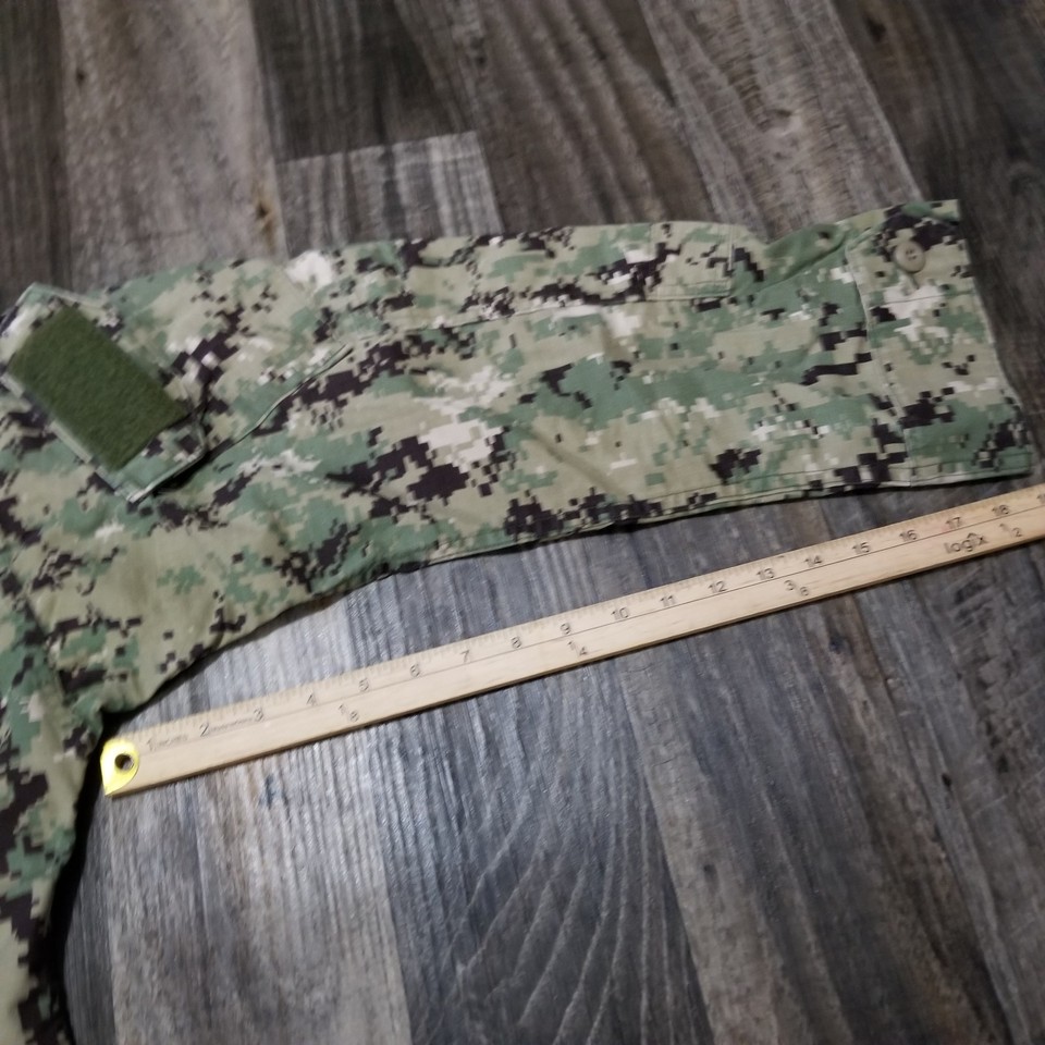 US Navy Working Uniform Type III Shirt Small Regular Camo NWU Blouse ...