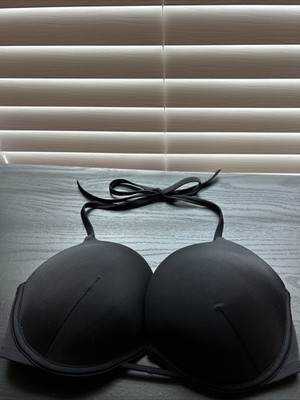 Victoria's Secret Sample Black Swimsuit Coverage Padded Bikini Top, 34D/D75 | eBay