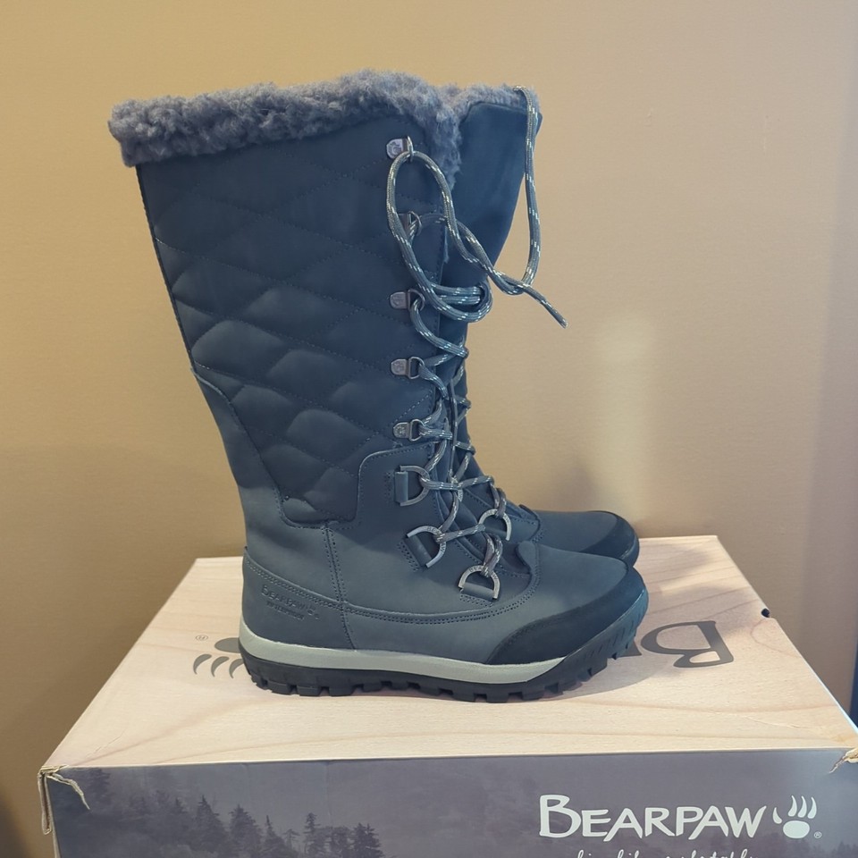 BEARPAW Isabella Waterproof Quilted Boot Women's Size US 9 Wide ...