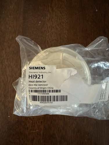 SIEMENS HI921 INTELLIGENT TWO-WIRE ADDRESSABLE HEAT DETECTOR With Base ...