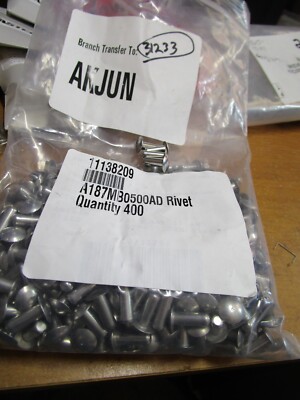 3/16" x 1/2" Modified Brazier Head Solid 2117T4 Aluminum Alloy Rivet ...
