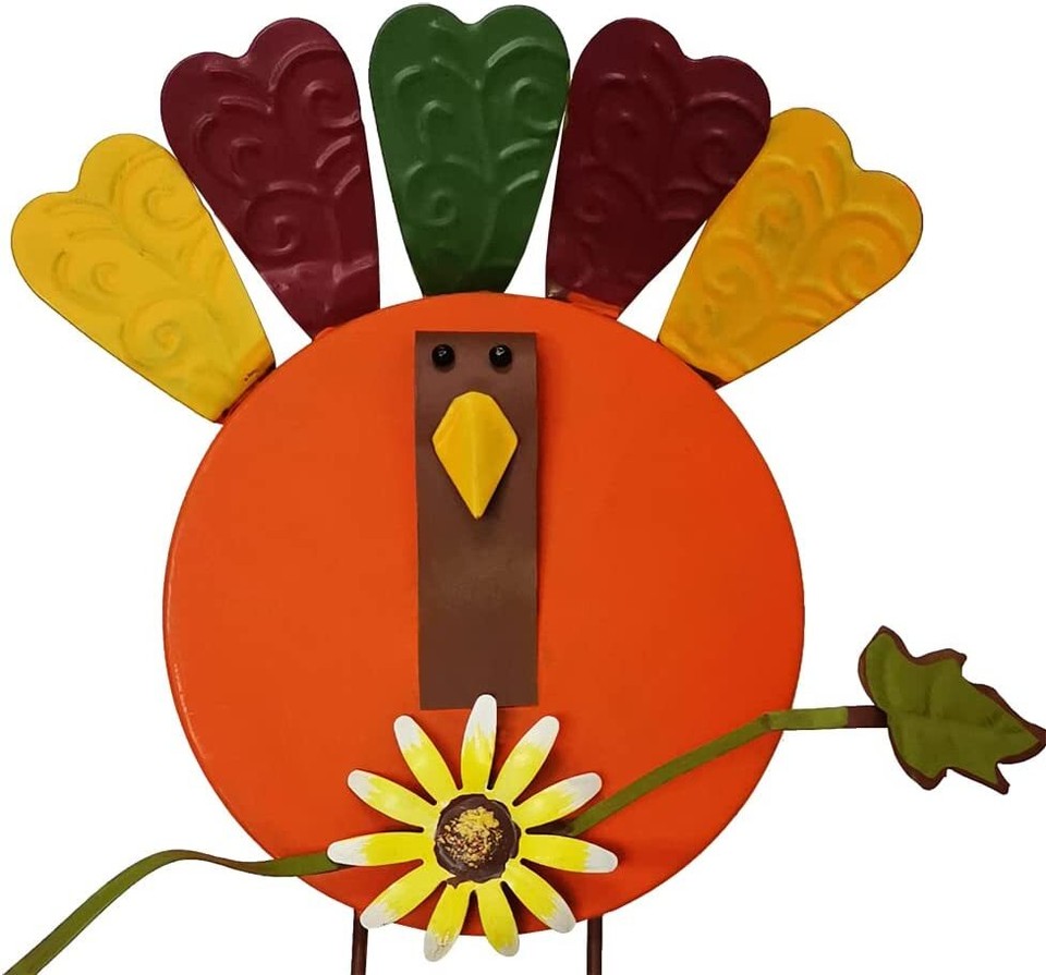 Thanksgiving Metal Turkey Hanging Door Sign Wall Decor Turkey Welcome ...