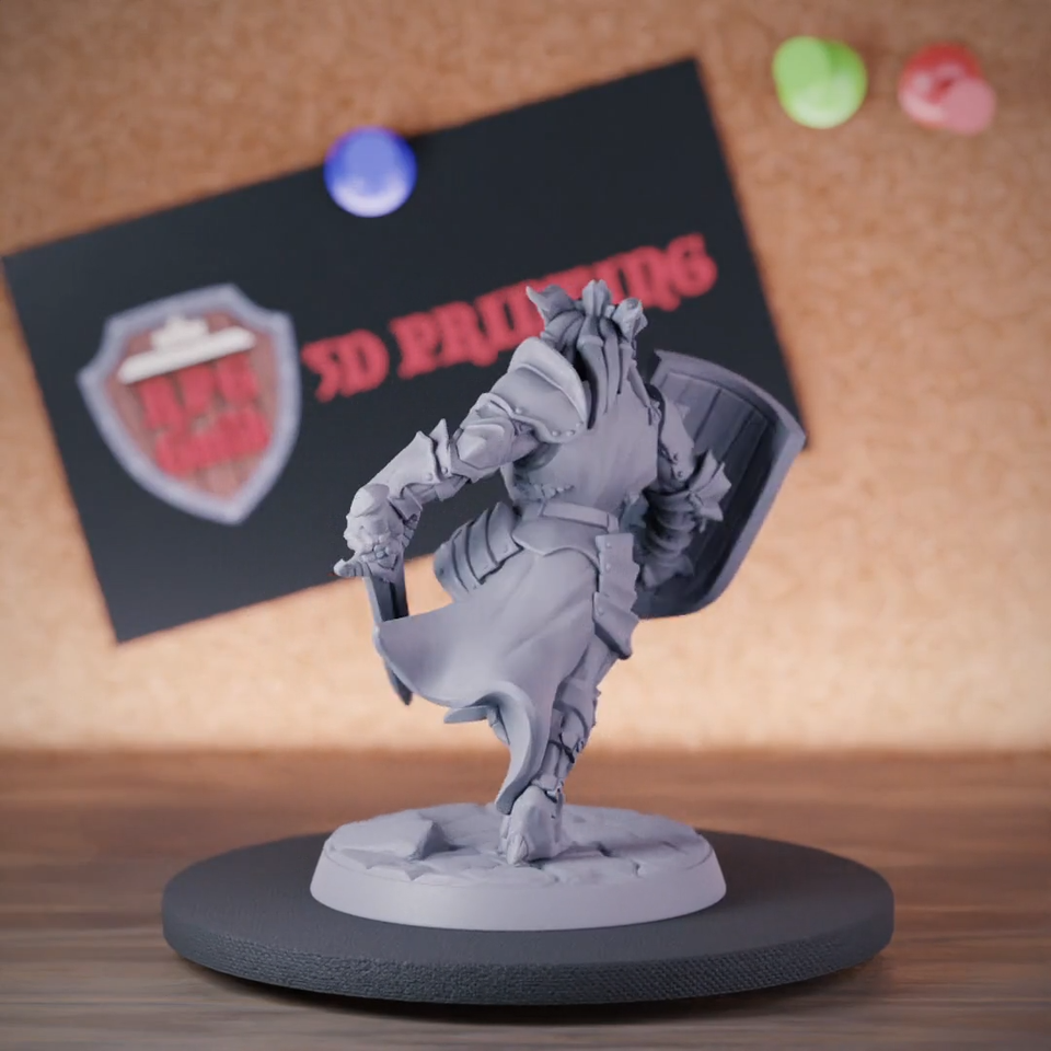 Dragonborn Female Fighter Hero Miniature Mini Dungeons and Dragons Mini ...