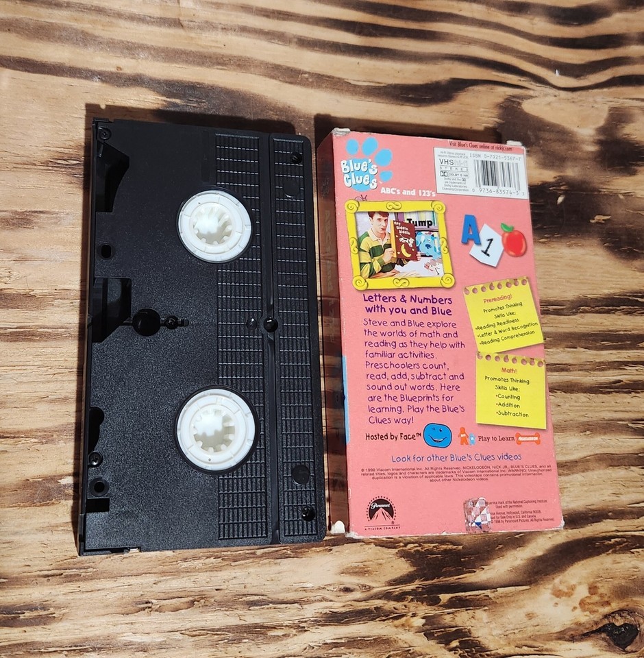 Blues Clues - ABCs and 123s (VHS, 1999) 97368357433| eBay