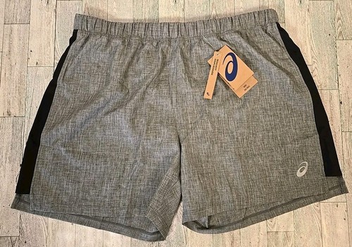 ASICS Shorts XL Mens Running Performance Apparel Gray Lined 5" Quick ...