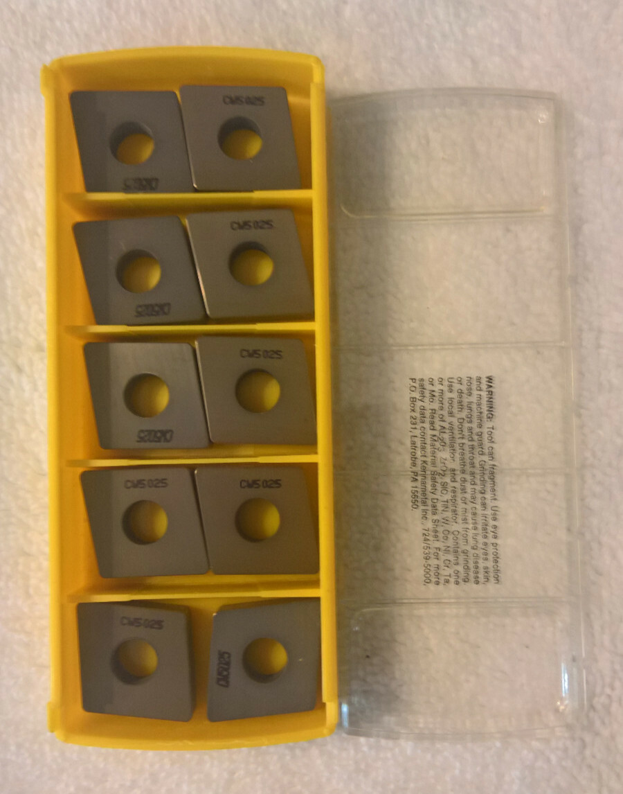 Widia CNGA643T0820, Grade CW5025, Pack of 10, New Old Stock, Free ...