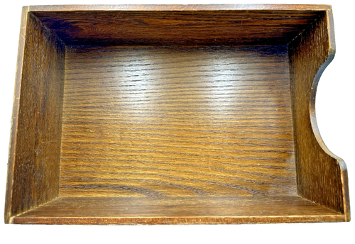 Vintage Hedberg Legal Size Deep Wood In/Out File Desk Tray Fine ...